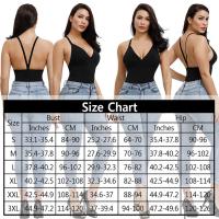 China Women's Seamless Shapewear Push Up Waist Trainer with Deep V Bodysuit and Corset for sale