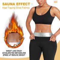 China Customized Logo Printing HEXIN High Waist Sauna Sweat Tummy Control Leggings for Women for sale