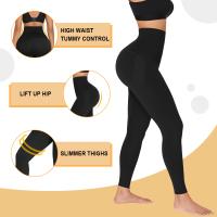 China Customized Logo Printing HEXIN High Waist Sauna Sweat Tummy Control Leggings for Women for sale