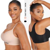 China 2023 HEXIN Custom Logo Padded Bra Seamless Push Up for Women's Beauty and Comfort for sale