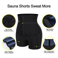 China Women's Tummy Control Sauna Shorts HEXIN Free Sample Neoprene Shaper with Butt Lifter for sale