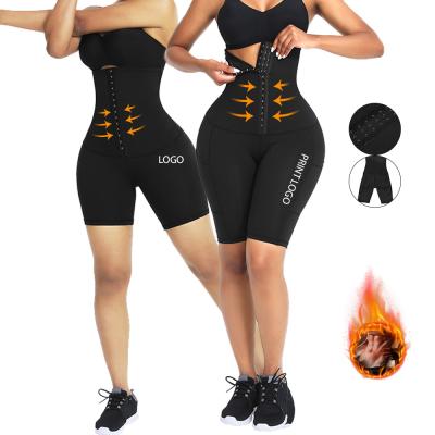 China HEXIN Mid-Thigh Shaper Shorts for Women Bodysuit Tummy Control Butt Lifter Thigh Trim for sale