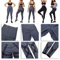 China OEM Accpet HEXIN Custom Logo 3D-Printed Workout Leggings for Women Yoga Fitness Pants for sale