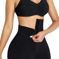 China High Waist Workout Leggings Custom Waist Trainers Corset Hooks Gym Leggings For Women for sale