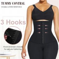 China Private Label Tummy Control Pants Breathable Waist Trainer Leggings for Women in Black for sale
