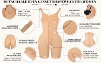 China Compression Seamless High Colombian Women Shapewear Bodysuit Thigh Shaper 5XL BBL HEXIN for sale
