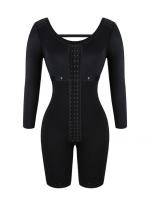 China Stage 2 3 Postpartum Tummy Control Spandex Body Shaper with Compression and Hooks for sale