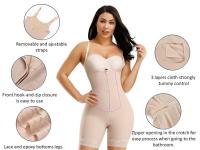 China Regular Size Type 3 Layers Adjustable Strap Full Body Shaper for Women Lady Butt Lifter for sale