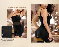 China HEXIN 2021 Breathable Bodysuit Shapewear Butt-Lifter Waist-Trainer and Tummy Control for sale