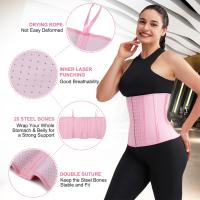 China HEXIN Design Waist Trainer for Women 20 Steel Bone Postpartum Recovery Shapewear for sale
