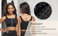 China Adjustable Push Up Body Shaper HEXIN Women Recovery Compression Bra Customized Labels for sale