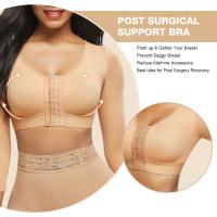 China Hexin Stage 2 Faja Colombiana Shapewear Set Knitted Women's Body Shaper Tops Bra for sale