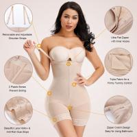 China Regular Size Women's Shapers with Tummy Control Detachable Shoulder Strap and Zipper for sale