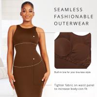 China Women's Elegant Bodycon Dress in Satin Fabric with Custom Logo and Pencil Silhouette for sale