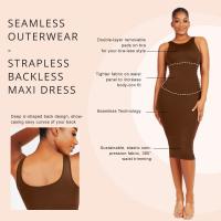 China Women's Elegant Bodycon Dress in Satin Fabric with Custom Logo and Pencil Silhouette for sale