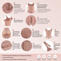 China Breathable Latex Open Bust Tummy Control Butt Lifter Shorts Shapewear For Women 0.4kg for sale