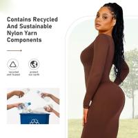China Elastic Waist Knitted Square Neck Long Sleeve Sling Summer Midi Bodycon Shapewear Dress for sale