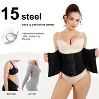 China High Compression 5 Built-In Steel Bone Waist Trainer for Tummy Control and Body Shaper for sale