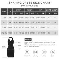 China Pink Body Shaper Shapewear Seamless Halter Neck Deep U Outer Wear Dress for Women in Summer for sale
