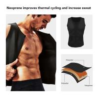 China Workout Gym Zipper Tank Top Sauna Vest Men Neoprene Waist Trainer Shaper Gender Women for sale