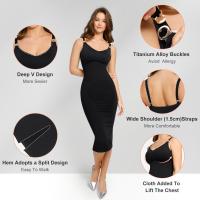 China Custom Built-In Shaper Long Evening Dresses Bodycon Soft Dress for Women Casual Style for sale