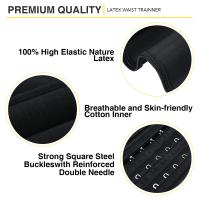 China Women Waist Trainer HEXIN Private Label Slimming Steel Bone Latex Shapewear for Women for sale