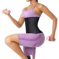 China 3000 Quantity HEXIN Women Adjustable Hooks Latex Shaper Waist Trainer with 25 Steel Bones for sale