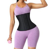 China 3000 Quantity HEXIN Women Adjustable Hooks Latex Shaper Waist Trainer with 25 Steel Bones for sale