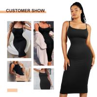 China Sleeveless Washable 2023 Seamless Body Waist Control Midi Shapewear for Women for sale