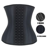 China Adults' Adjustable Hooks Tummy Control Latex Corset Shaper with 25 Steel Bones HEXIN for sale