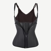 China 6 Steel Bones Waist Trainers Vest With 3 Row Hook latex waist trainer shaper corset for sale