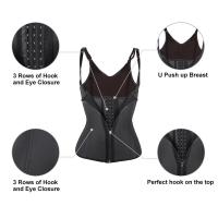 China 6 Steel Bones Waist Trainers Vest With 3 Row Hook latex waist trainer shaper corset for sale