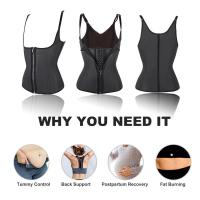 China 6 Steel Bones Waist Trainers Vest With 3 Row Hook latex waist trainer shaper corset for sale