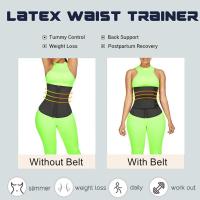 China Colombian Girdles Waist Shaper with Detachable Double Body Shaper and 7 Steel Bones for sale