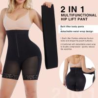 China Firm Control Waist Trainer with Knitted Butt Lifter Waist Wrap Band and Latex Bandage for sale