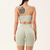 China Design Adjustable Fitness Sexy Short Gym Yoga Wear Sports Bra Brief Sets for Women Tracksuit for sale