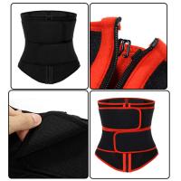 China Neoprene Bodyshaper HEXIN Zipper Design 2020 Embossing Tummy Slimming Waist Trainer for sale