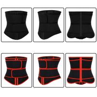 China Neoprene Bodyshaper HEXIN Zipper Design 2020 Embossing Tummy Slimming Waist Trainer for sale