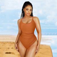 China Hexin Tummy Control Waisted Shapewear Swimsuit for Women Digital Print One Piece Bikini for sale