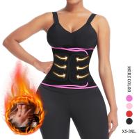 China HEXIN 2021 Custom Logo Fajas Women's Tummy Control Waist Trainer Slimming Belt for Adults for sale