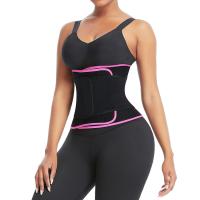 China HEXIN 2021 Custom Logo Fajas Women's Tummy Control Waist Trainer Slimming Belt for Adults for sale