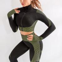 China High Waist Legging Running Outfit Gym Sets with 2000 Quantity and Customizable OEM/MOQ for sale