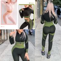 China High Waist Legging Running Outfit Gym Sets with 2000 Quantity and Customizable OEM/MOQ for sale