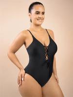 China AS SHOW HEXIN one piece sexy bikini shapewear swimwear with Customized Logo Printing for sale