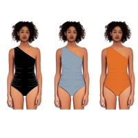 China Custom High Waist Fitness Bikini One Piece Women Swimwear AS SHOW 82%Nylon 18%Elastane for sale