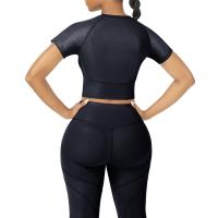 China Women Activewear Sets HEXIN 2021 Quick Dry Yoga Set in Sexy Black/Blue/Orrange/Green for sale