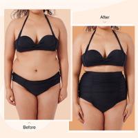 China Hexin Custom High Waist Suit Breathable Solid Shapewear for Women Fitness Swimwear for sale
