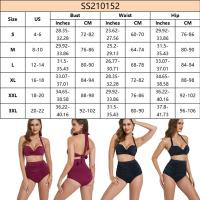 China Customized Logo Printing HEXIN 2023 High Waist Two Pieces Fitness Swimwear for Women for sale