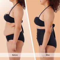 China High Waist Tummy Control Two Pieces Fitness Bikini Swimwear with Worldwide Shipping for sale