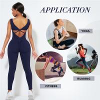 China 1000 CUSTOM LOGO high wAIst scrunch butt ONE PIECE Sport sey yoga wear gym fitness set for sale